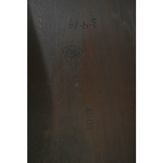 Stickley Oval Mahogany Coffee Cocktail Table | Chairish