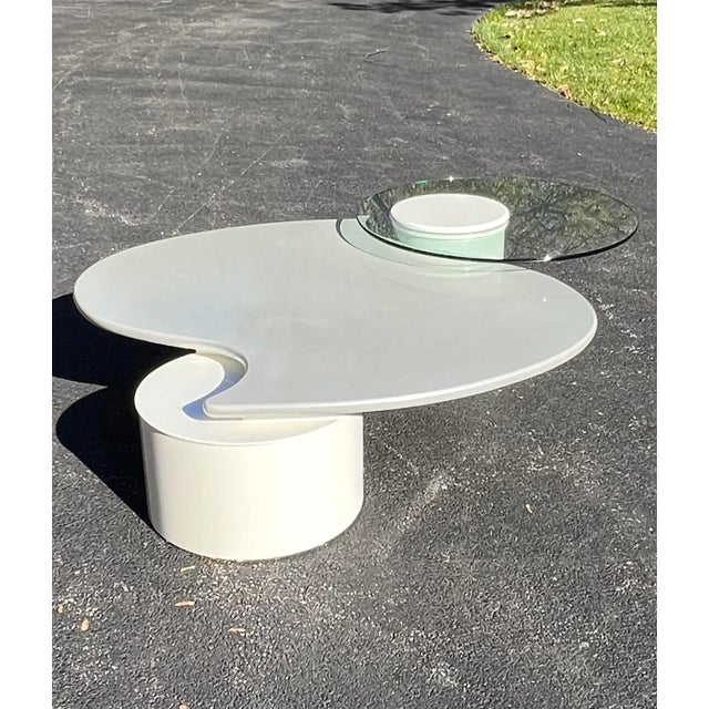 1980’s Abstract Sculptural Three Tier Geometric Multi Level Swivel ...