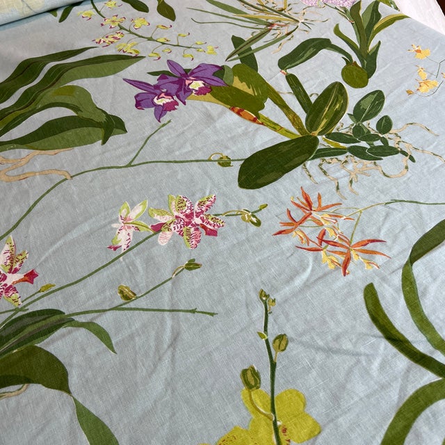 Raoul Textiles Calypso Linen Fabric- 2 Yards | Chairish