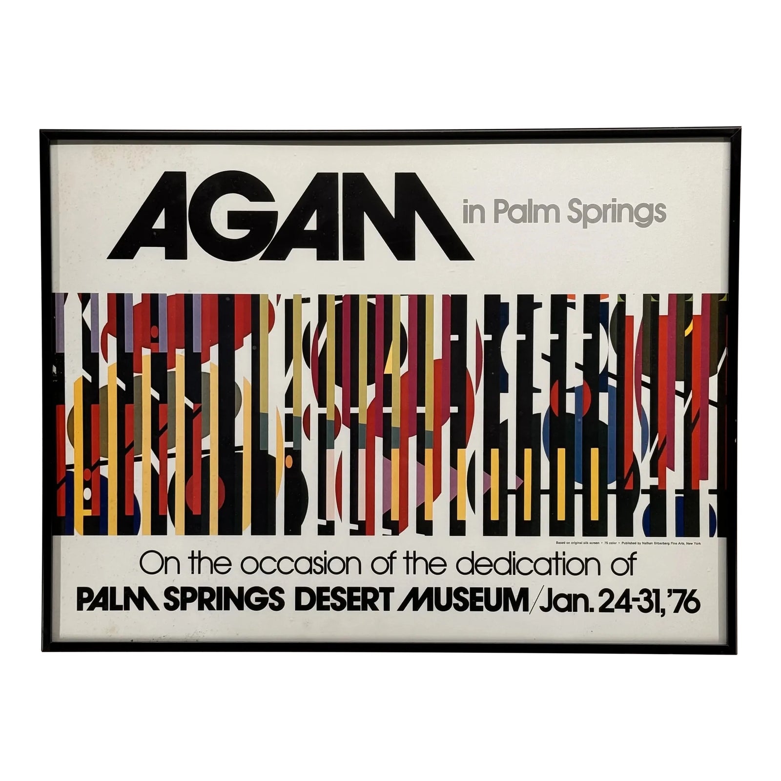 Agam, Palm Springs Desert Museum 1976 Exibition Poster | Chairish
