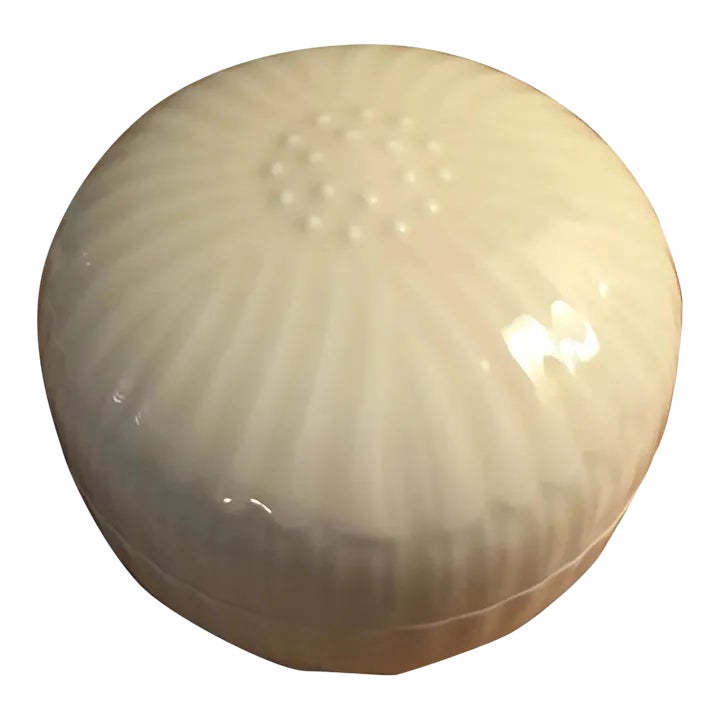 Japanese Blanc De Chine Porcelain Lotus Flower Box or Bowl & Cover ...