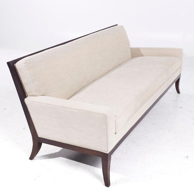 Hickory Chair Curtis Sofa in J. Robert Scott Ivory Fabric - Pair | Chairish