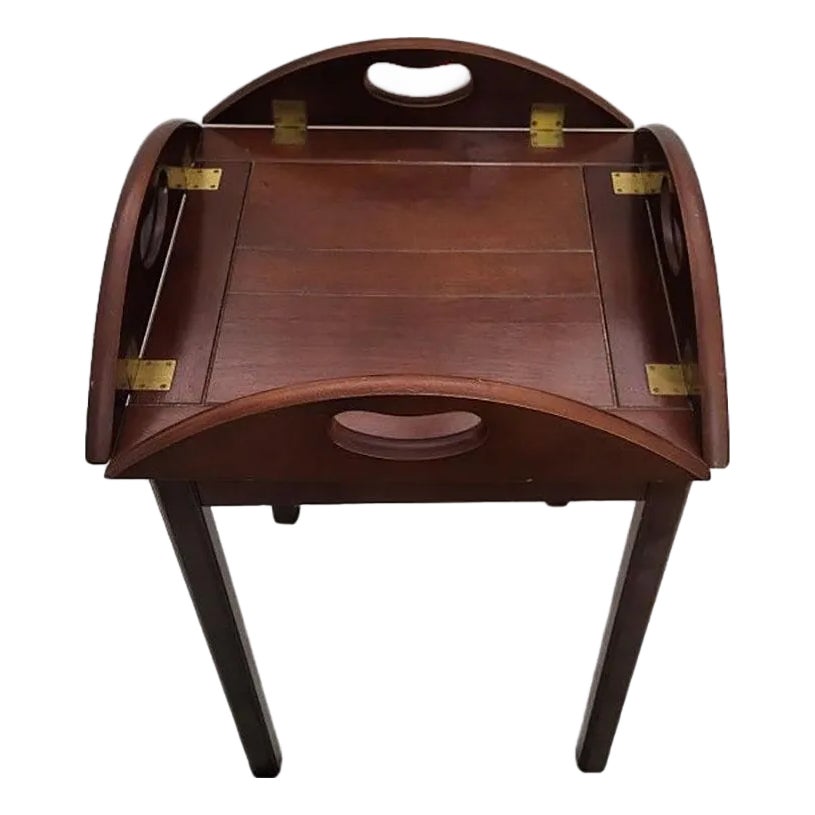 Bombay Furniture Company Butler's Tray on Stand - Side Table | Chairish