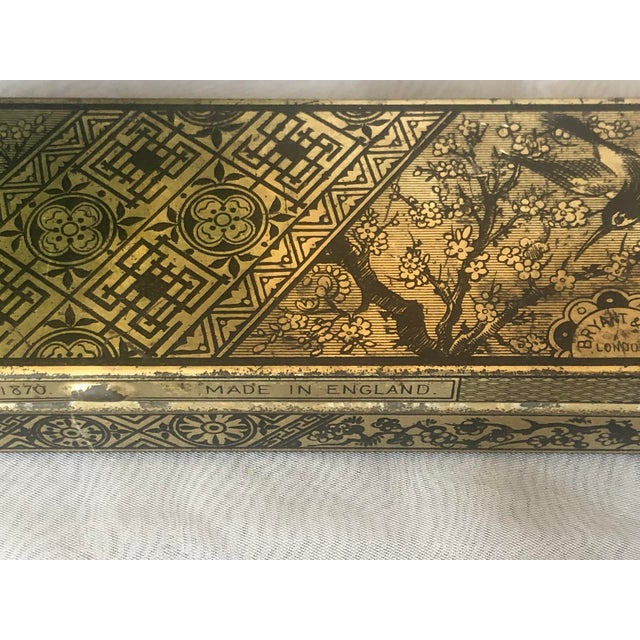 Antique Decorative Tin Match Box Vesta | Chairish