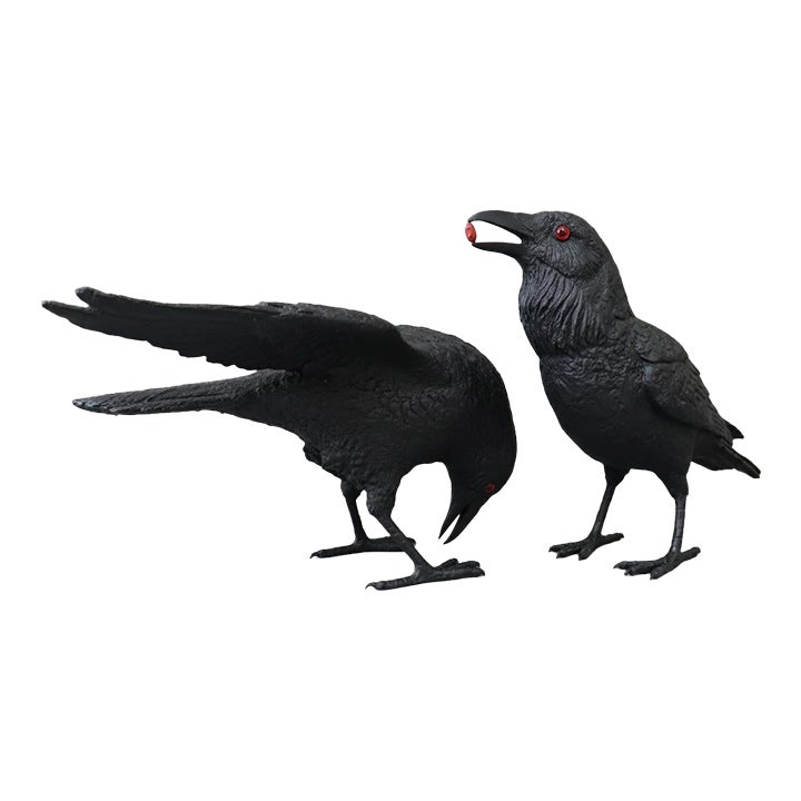 Jim Eppler Pair of Signed Limited Edition Bronze Ravens IV & XI Large ...