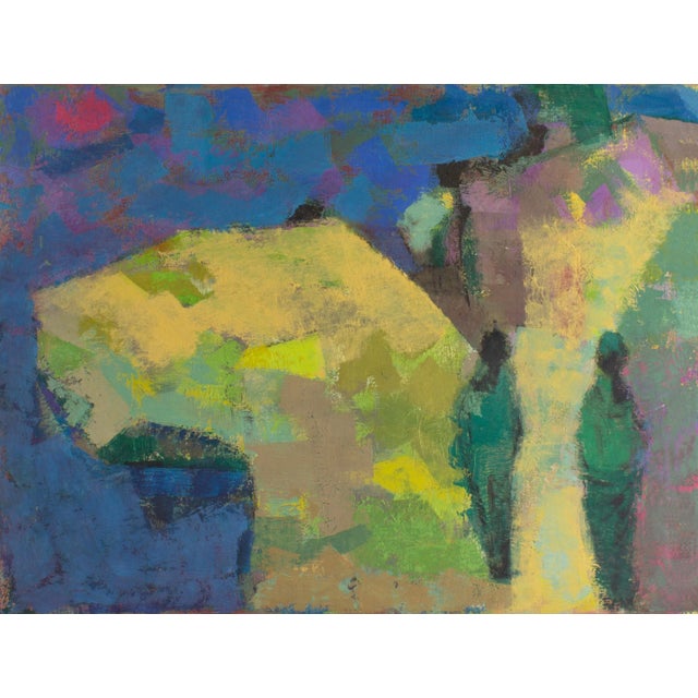 Abstract Oil on Canvas Painting Signed by Martin Friedman | Chairish