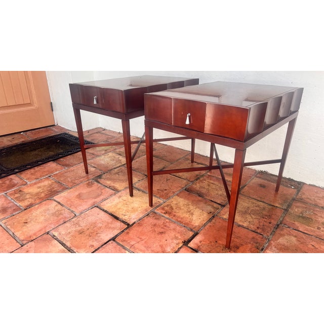 1990s Baker Furniture Side Tables - a Pair | Chairish