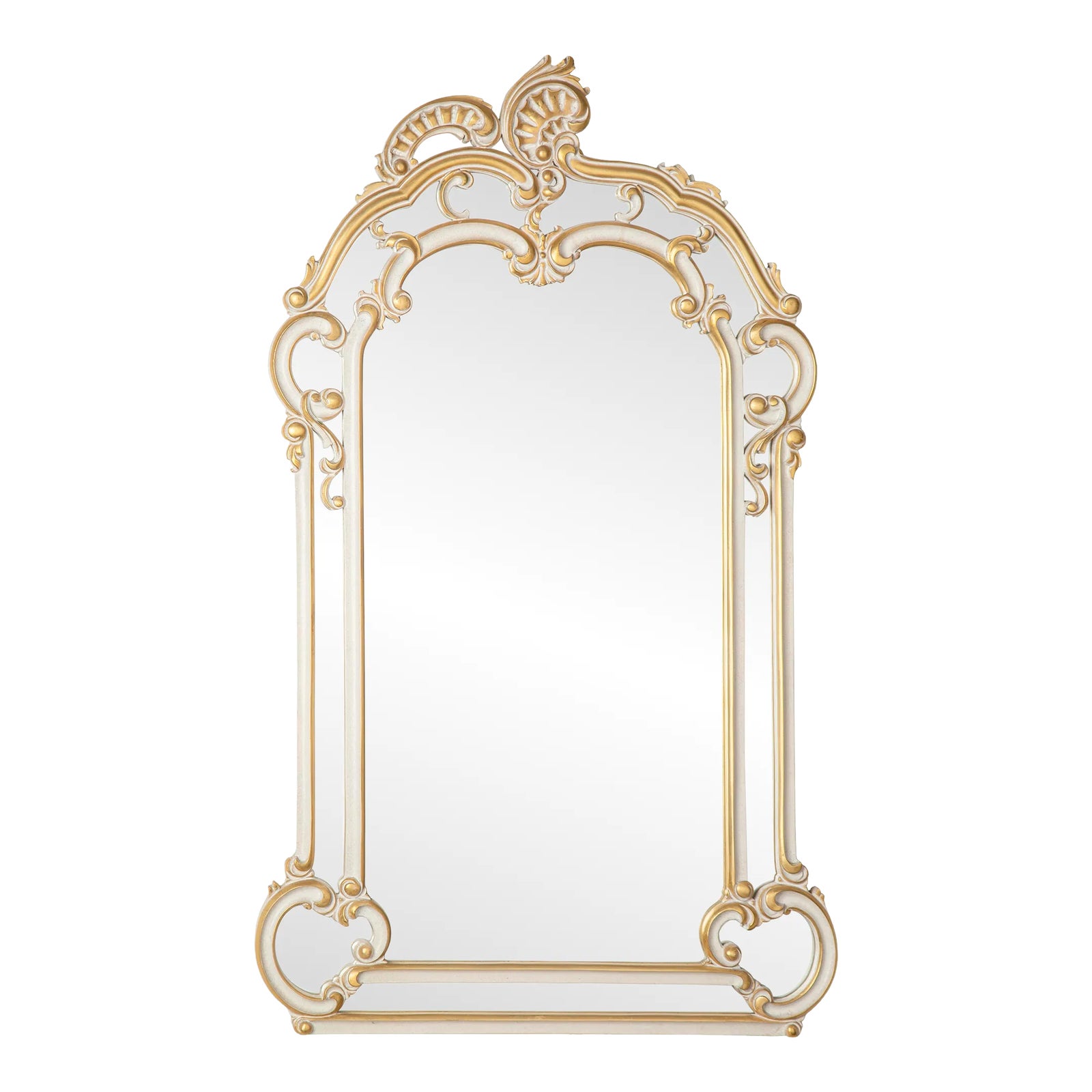 Pardalis Gold Plated French Style Handcrafted Mirror | Chairish
