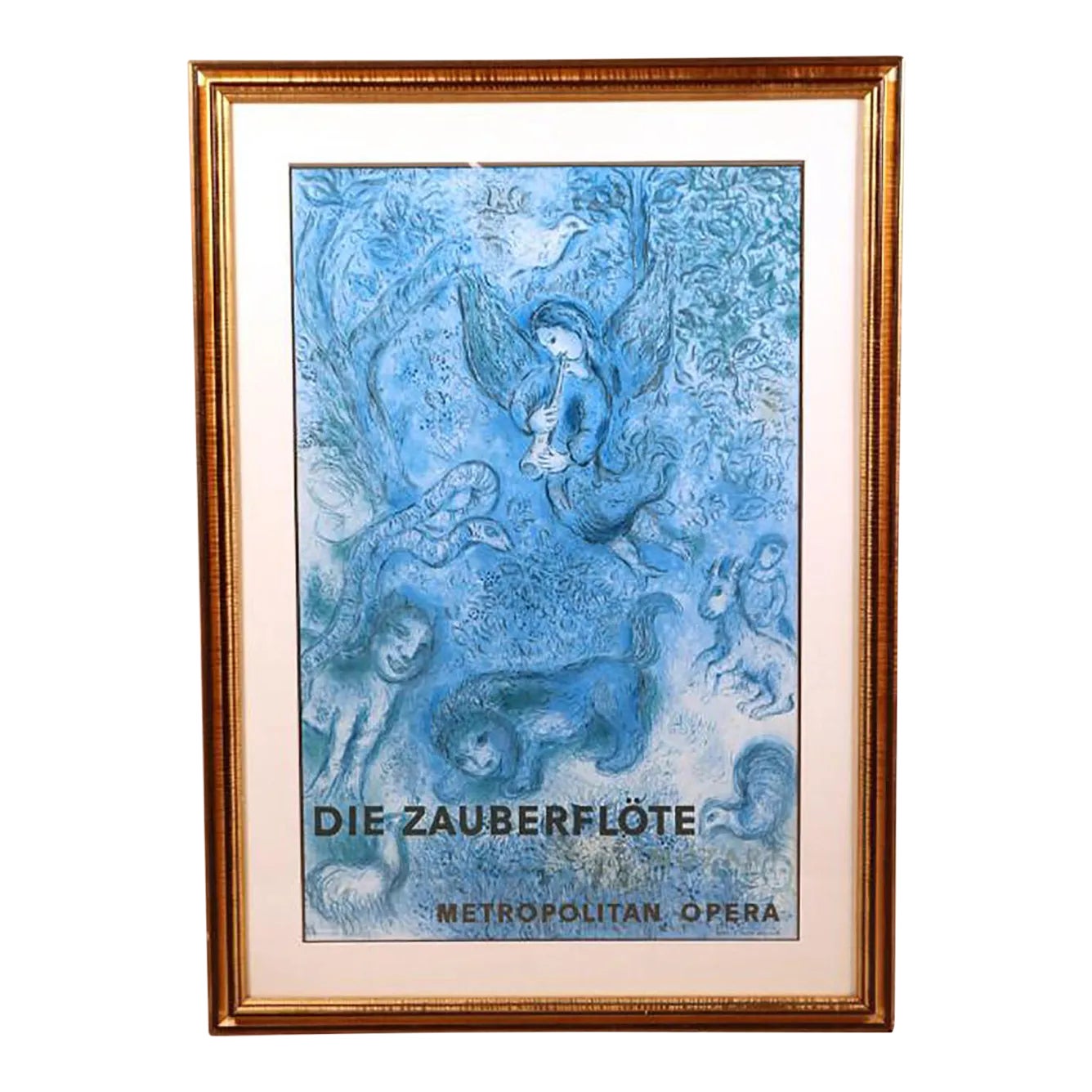 1967 Marc Chagall Magical Flute Metropolitan Opera New York Poster ...