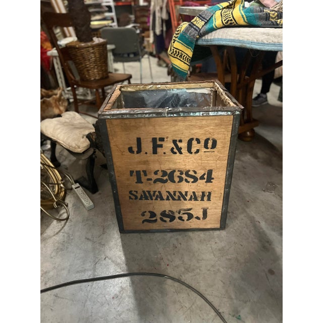 Antique Wooden Tea Box | Chairish