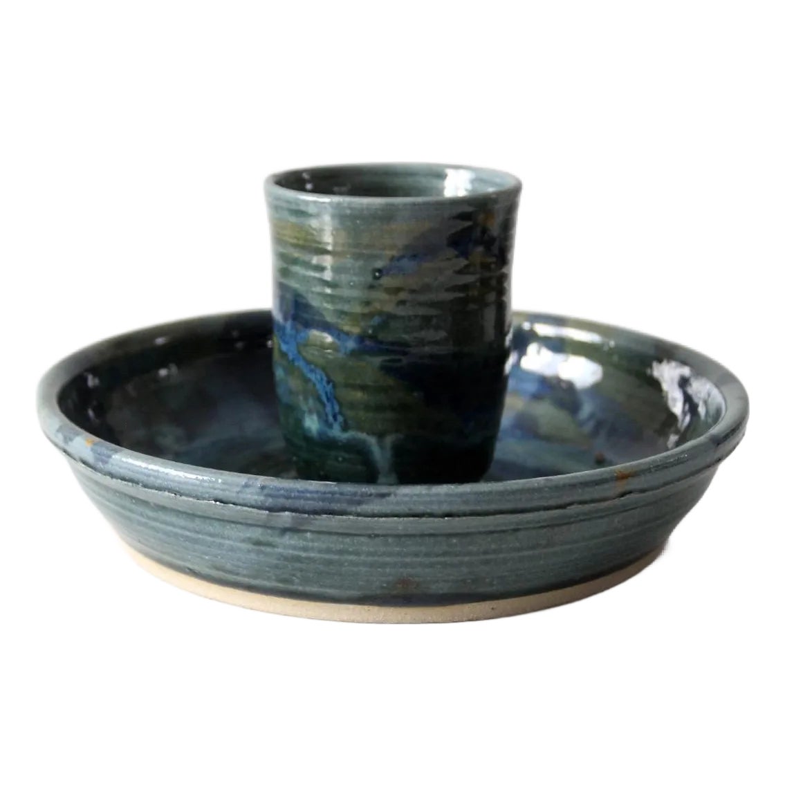 Vintage Studio Pottery Chicken Roaster | Chairish