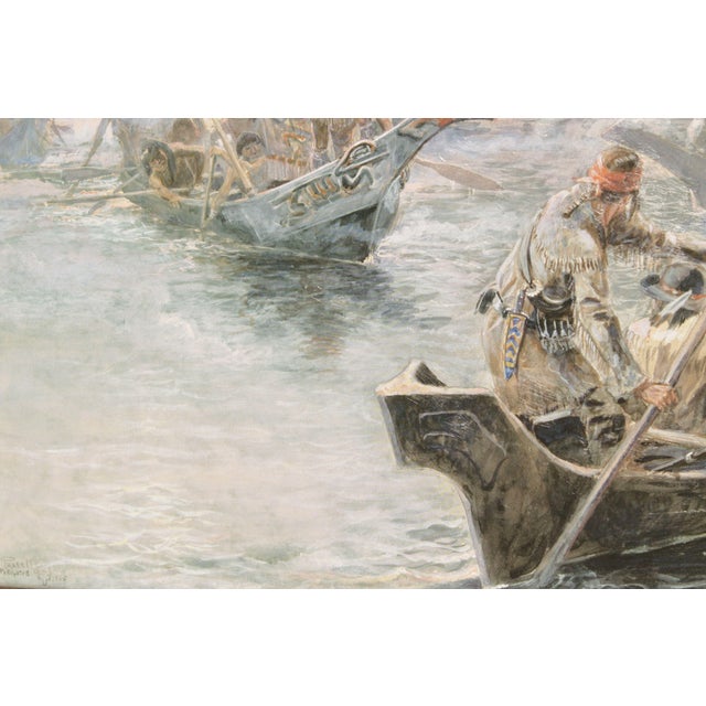 Late 20th Century Charles M. Russell 'Lewis and Clark on the Lower ...