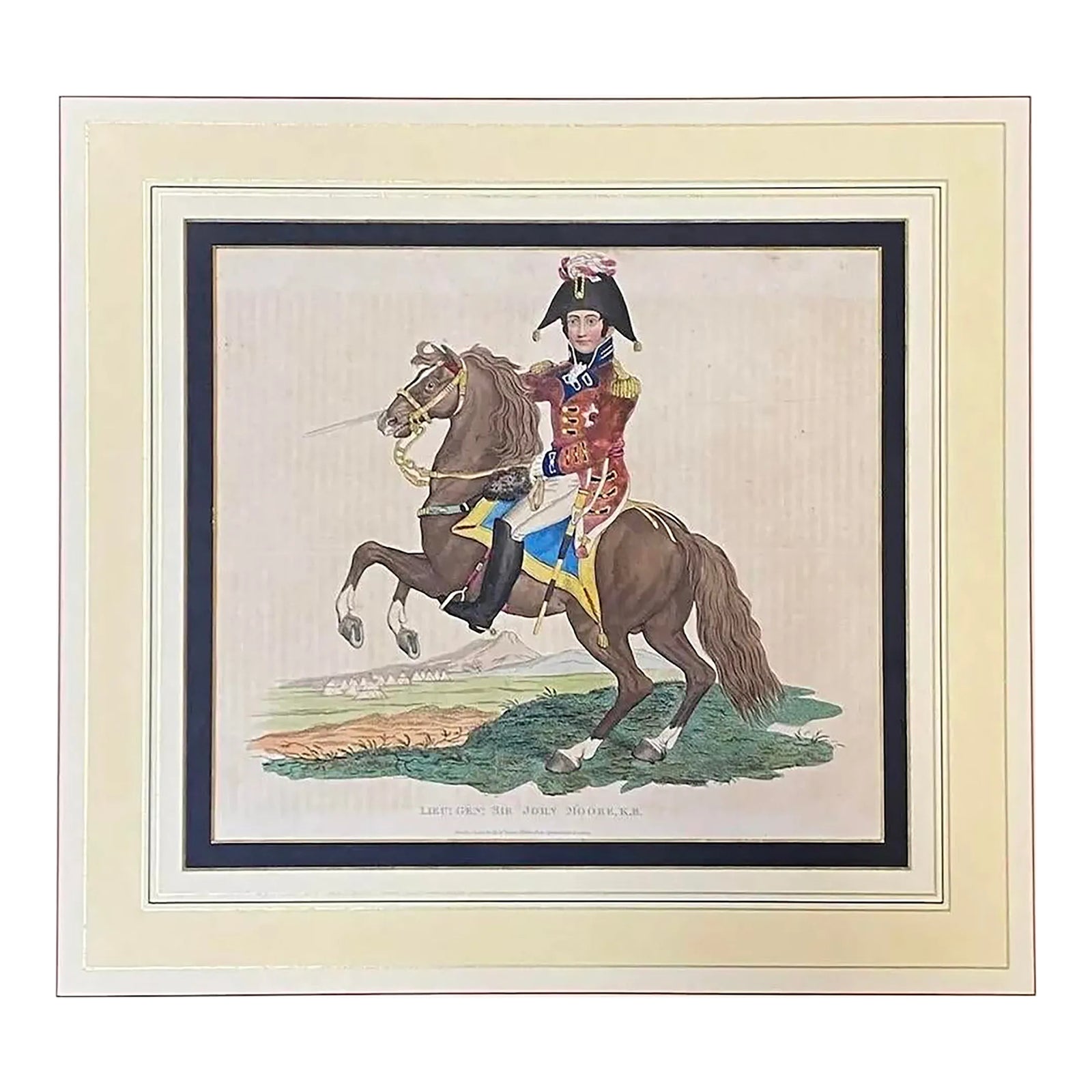 Napoleonic Wars “ Lieutenant General Sir John Moore” Hand Colored ...