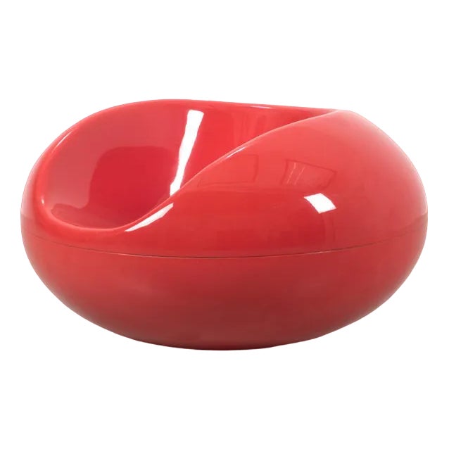 Red Pastil Lounge Chair by Eero Aarnio | Chairish