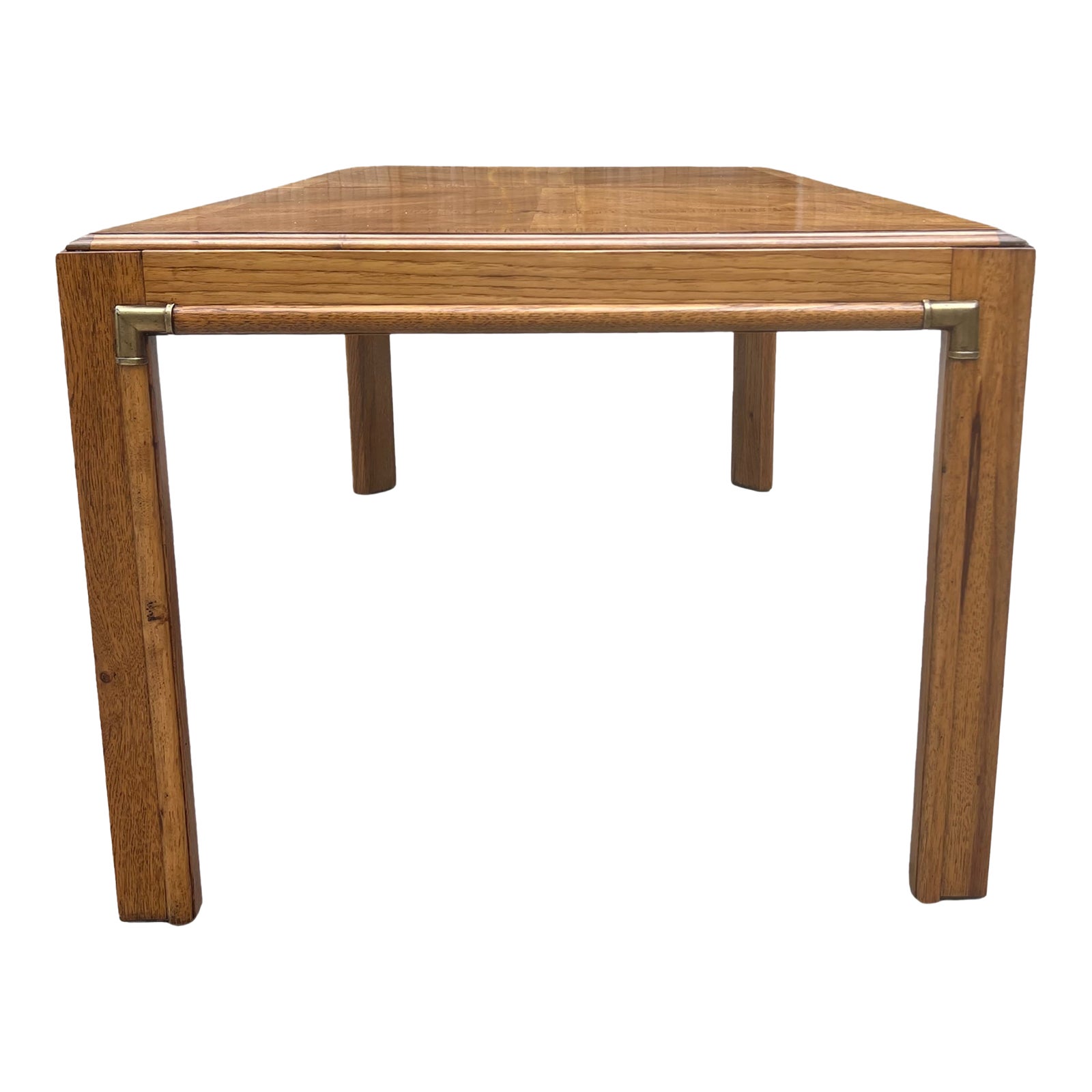 Drexel Accolade Campaign Style Dining Table | Chairish