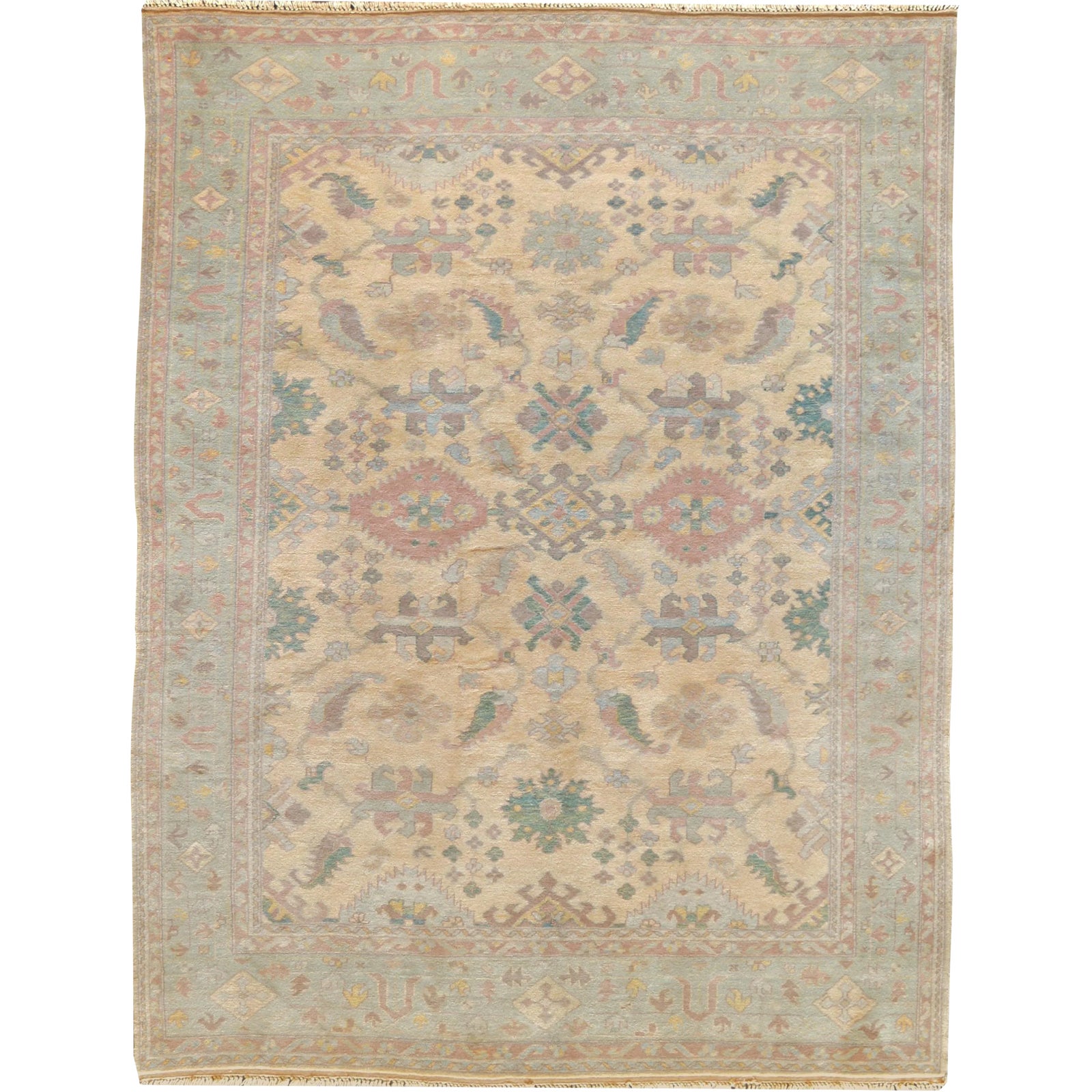 Mansour Handwoven Agra Rug | Chairish