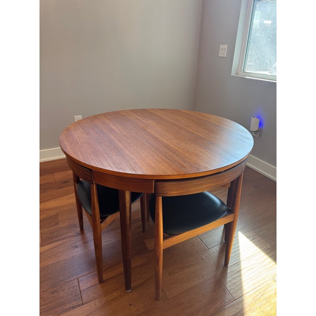Vintage Danish Teak Hans Olsen Frem Rojle Dining Set Table + 4 Chairs ...