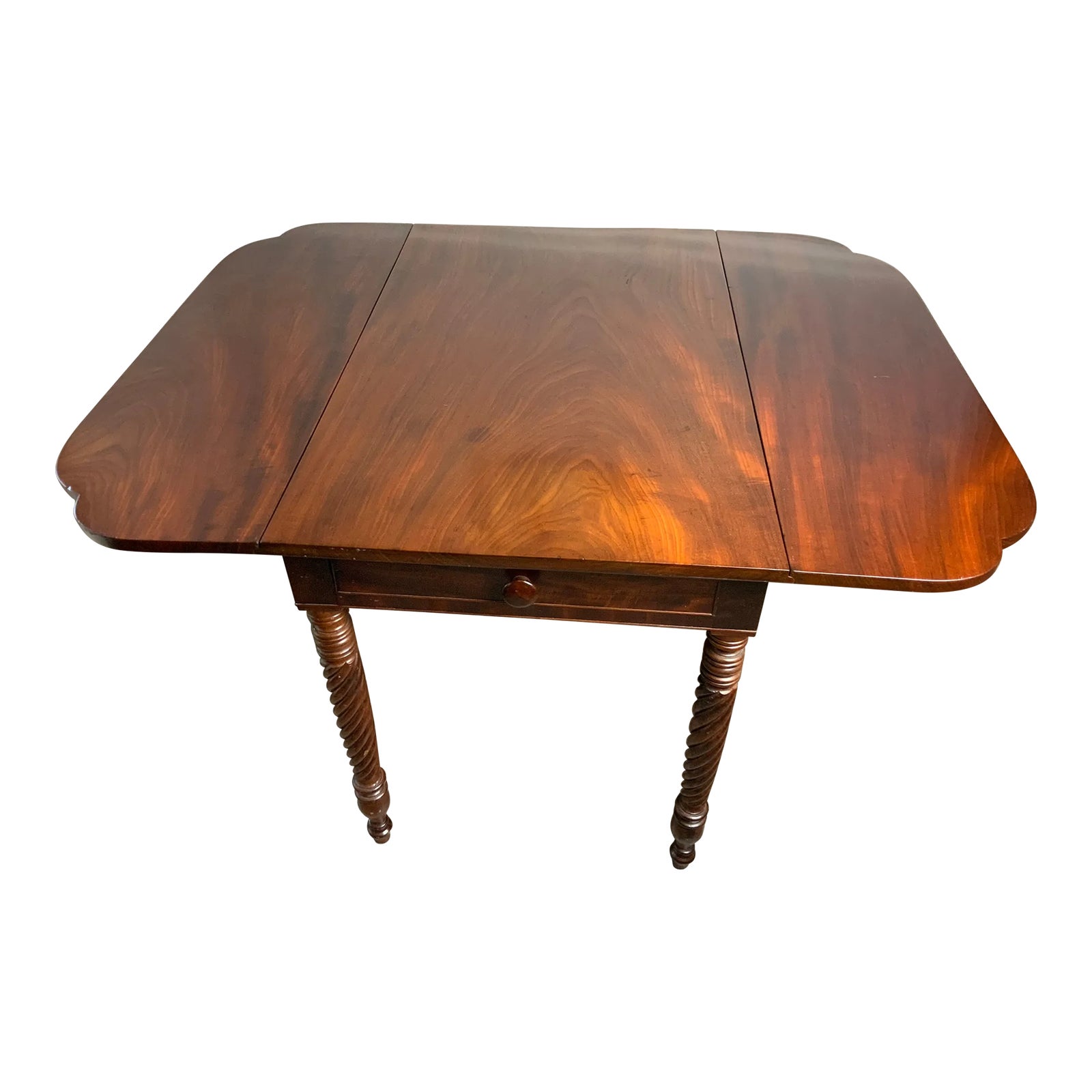 Early 19th Century American Sheraton Mahogany Table | Chairish