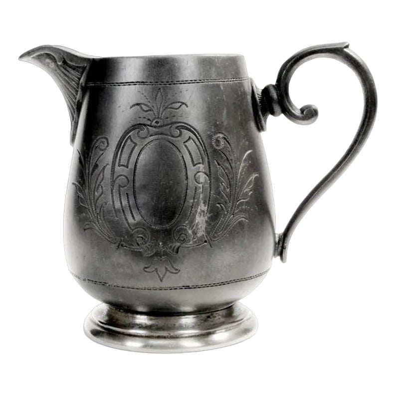 Art Nouveau Milk Jug by Plewkiewicz, Poland, Early 1900s | Chairish