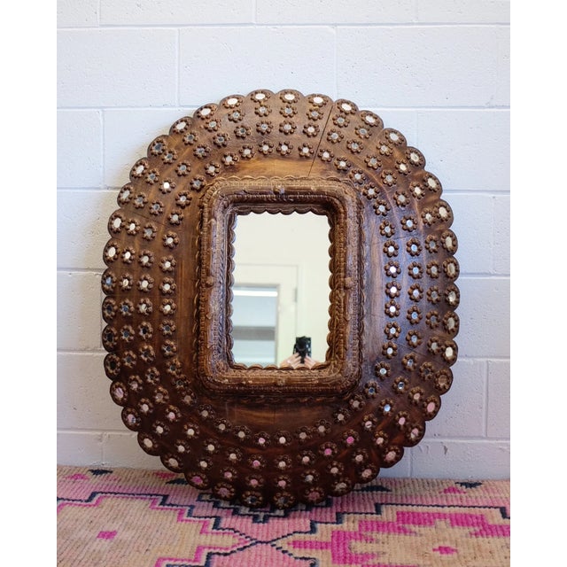 Early 2000s Peacock Mirror | Chairish