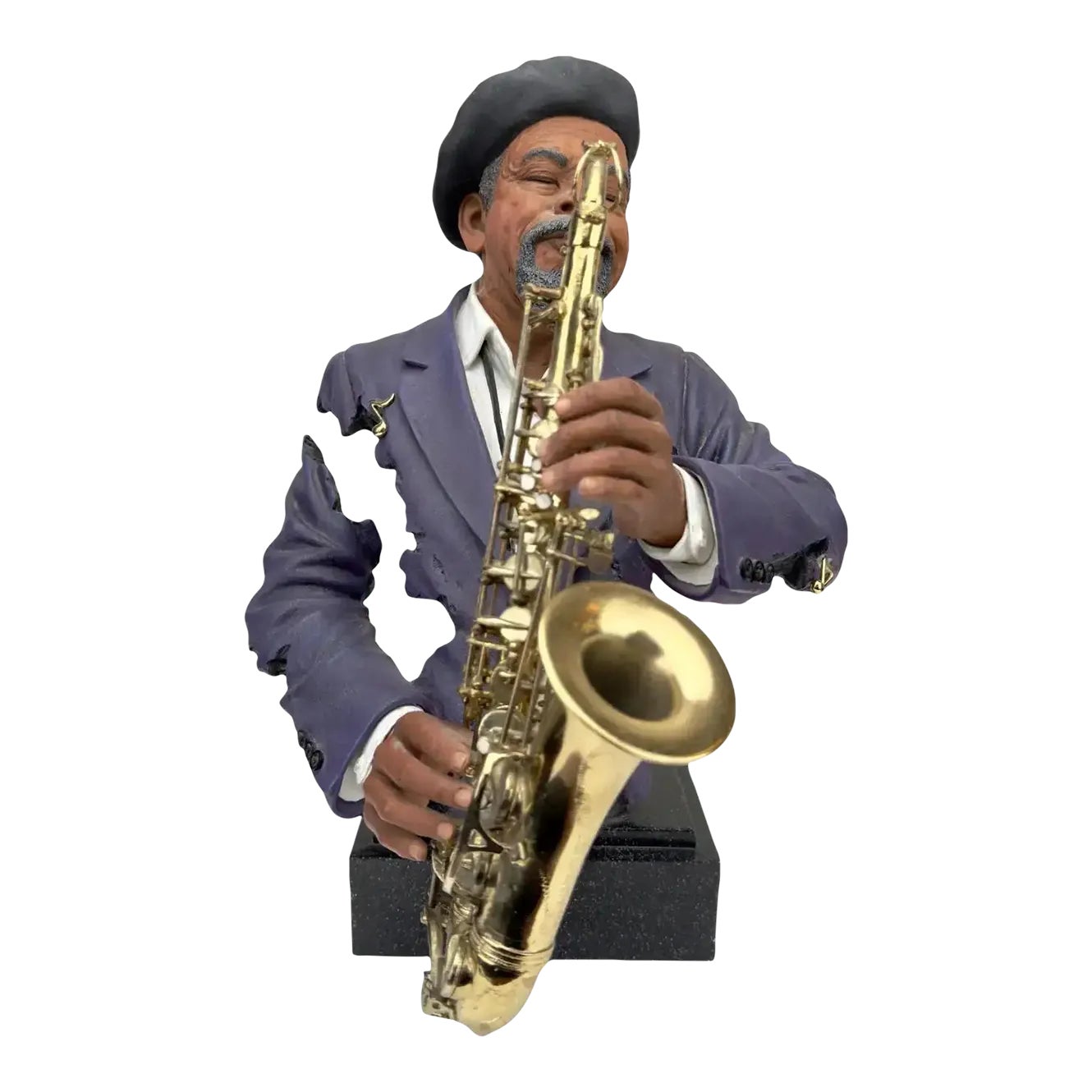 Willitts Designs "Sax Appeal" Musician Cast Resin Sculpture, Signed ...