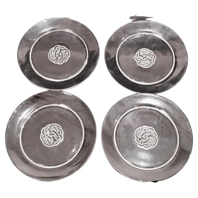 Vintage Art Deco Plates by Rene Lalique, France, 1926, Set of 4 | Chairish