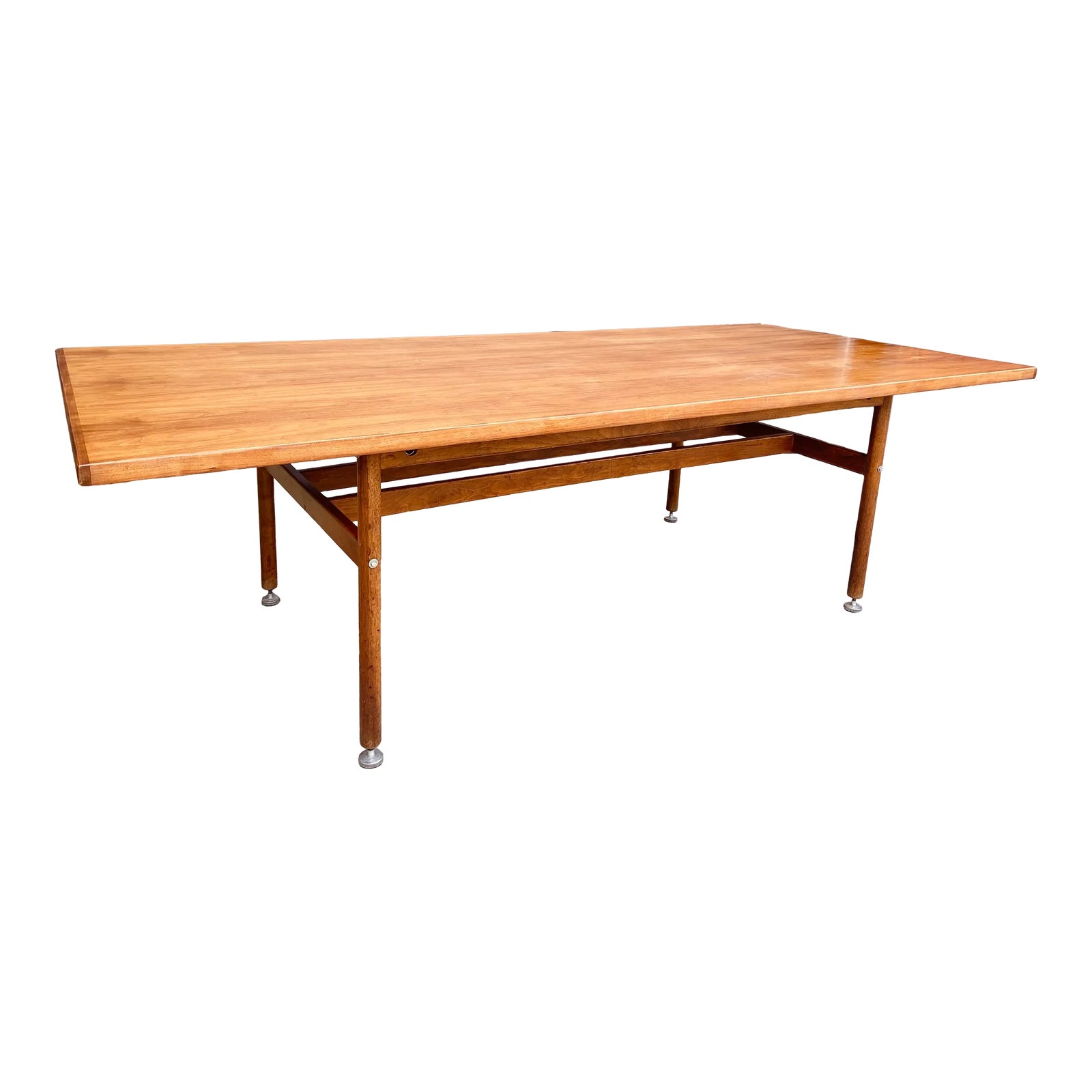 Mid-Century Jens Risom Dining / Conference Table | Chairish