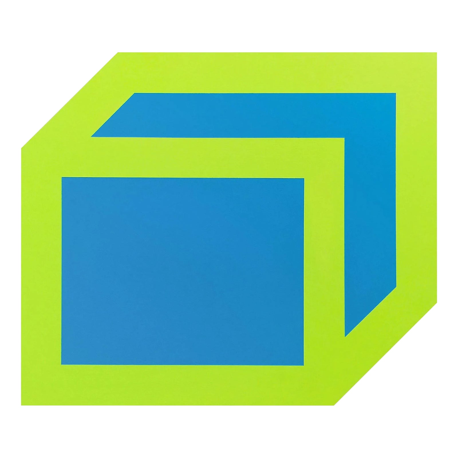 Brent Hallard "Gong (Green, Blue)", Painting | Chairish