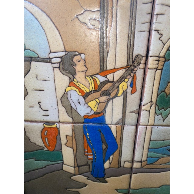 Taylor Tile Mural “Spanish Trovador”, 6 Pieces Framed | Chairish