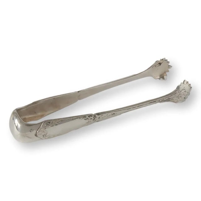 Early 1900s French Silver-Plate Tongs | Chairish