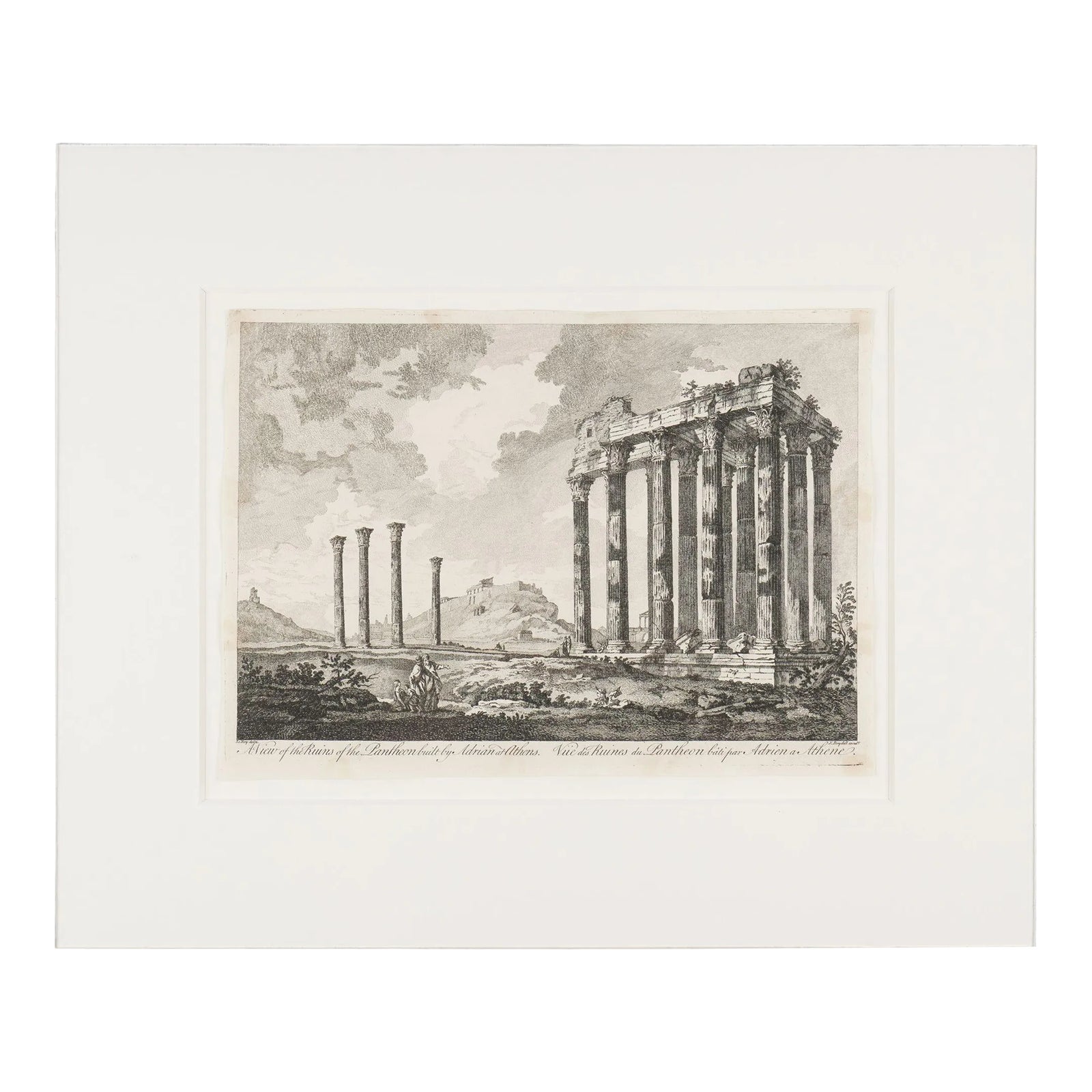 A View of the Ruins of the Pantheon Built by Adrian at Athens by Julien ...