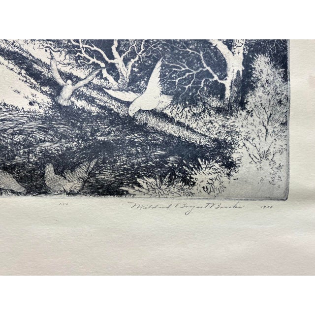 Mildred Bryant Brooks "Morning Patterns" Vintage Print | Chairish