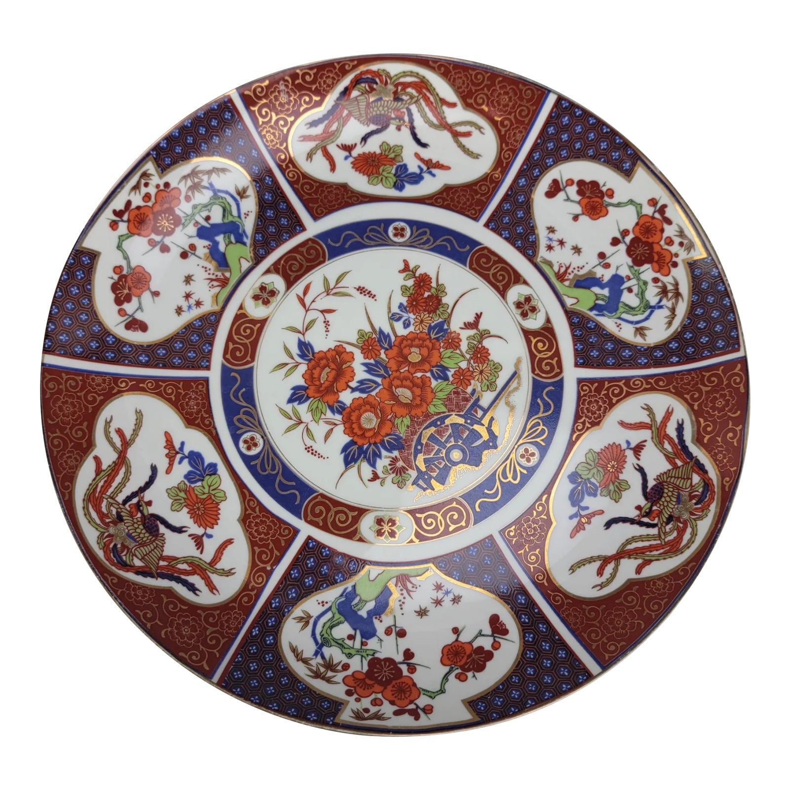 Vintage 1980 Japanese Imari Ware Platter - Phoenix &Plum Blossom Design ...