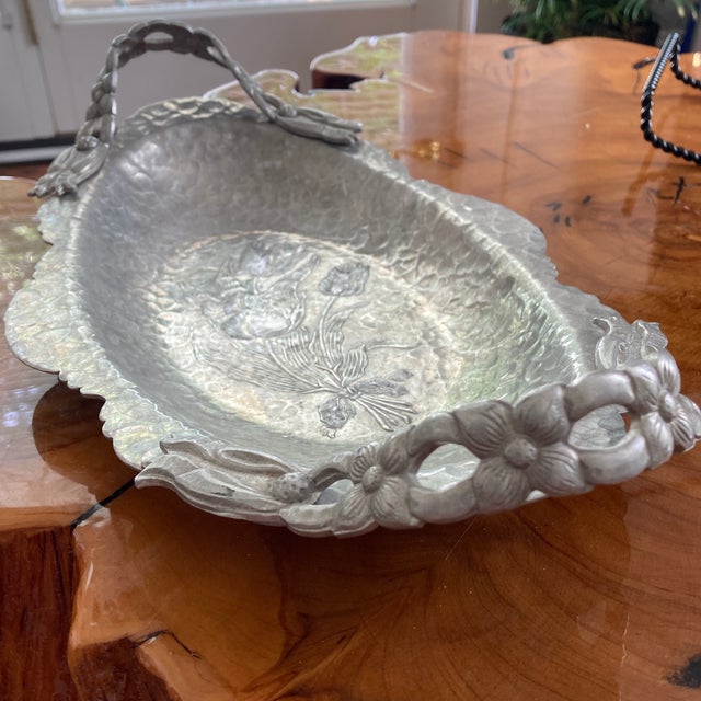 Vintage Hand Wrought Bread or Small Serving Dish by Rodney Kent | Chairish