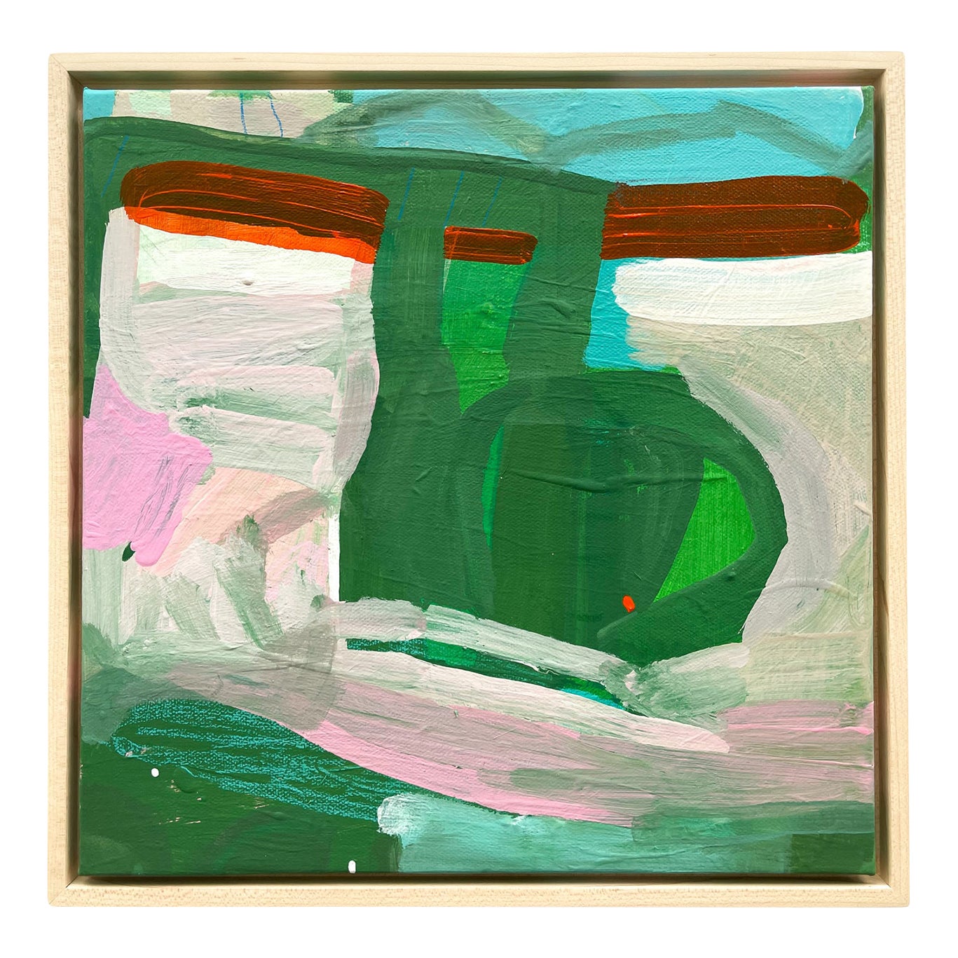 Abstract Expressionist Work by Allison James Titled Ness Ness, Framed ...