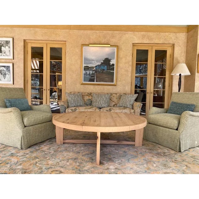 Modern White Oak Handmade Center Table by Fortunata Design | Chairish