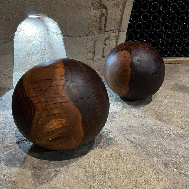 Art Spheres Exotic Bocote Wood Balls Mexico | Chairish