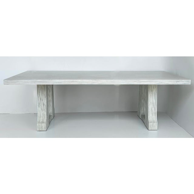 1990s Cerused Dining Room Table Attributed to Century Furniture | Chairish