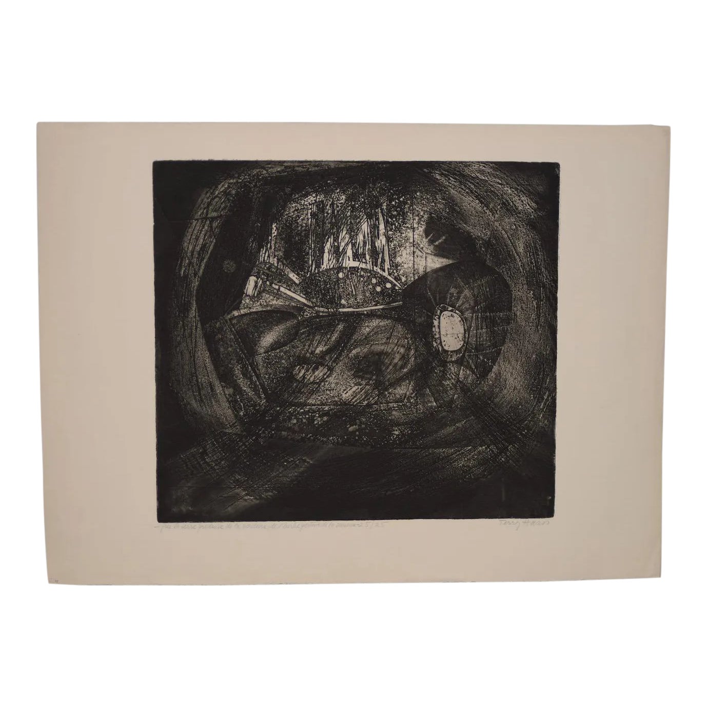 Terry Haas (Czechoslovakia, B.1923) "Of the Earth" Etching W/ Aquatint ...