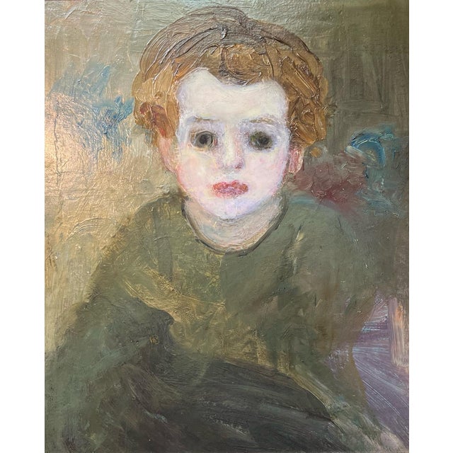 Early 20th Century Post-Impressionist Portrait Painting Attributed to ...