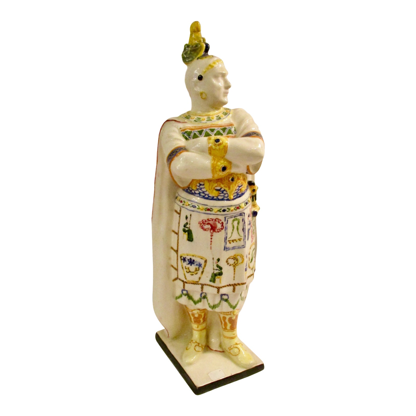 1970s Italian Ceramic Figure of Warrior | Chairish