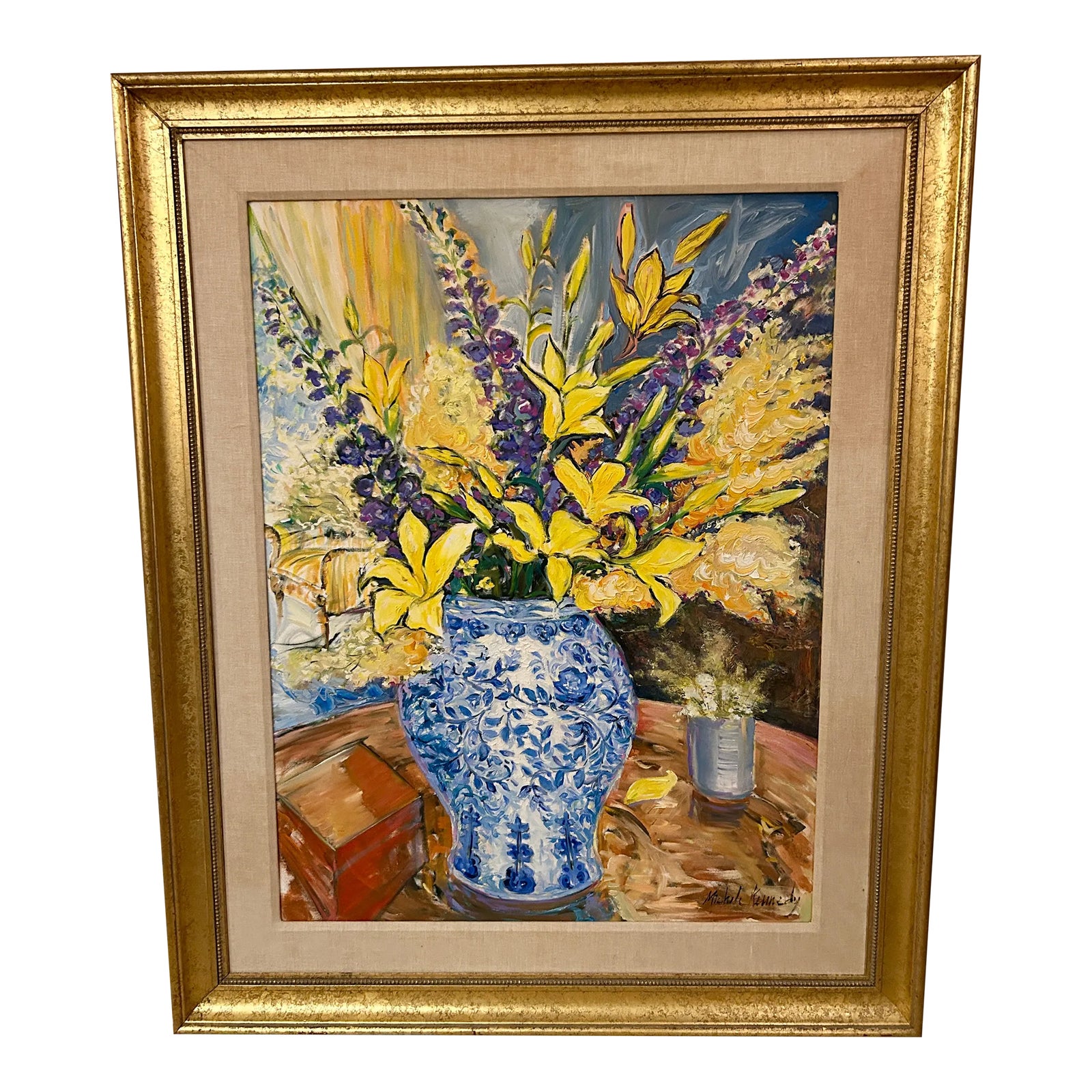 Original Michele Kennedy Still Life Painting | Chairish