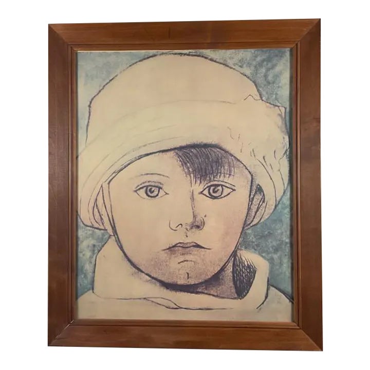 Pablo Picasso, Portrait of Paulo, 1950s Large Lithograph | Chairish