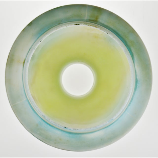 Vintage Glass Floral Design Lamp Body | Chairish