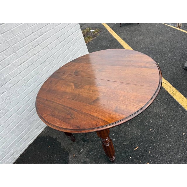 Antique Victorian Style Walnut Dining Table With 1 Leaf. | Chairish