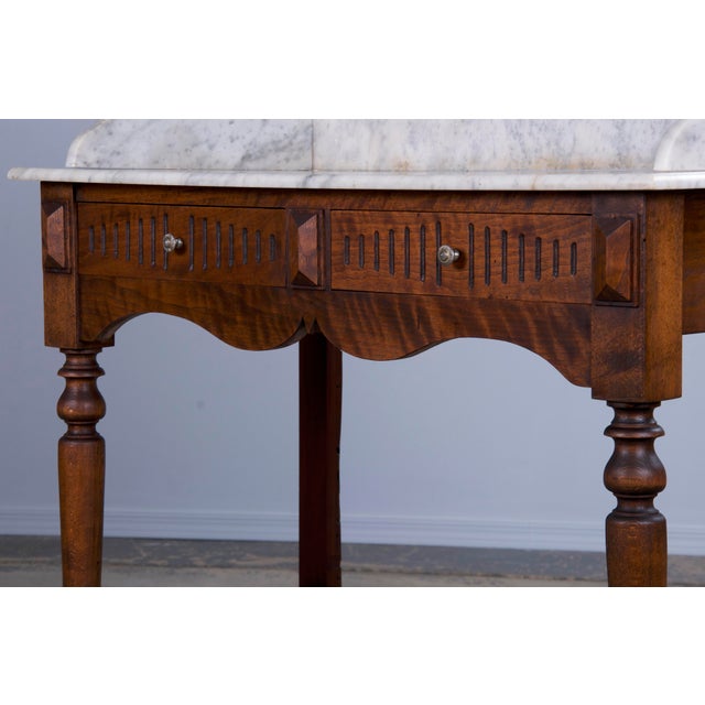 Antique Country French Louis Philippe Style Provincial Maple Wash Table ...