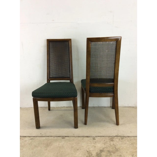 Set of 6 Mid Century Modern Cane Back Dining Chairs | Chairish