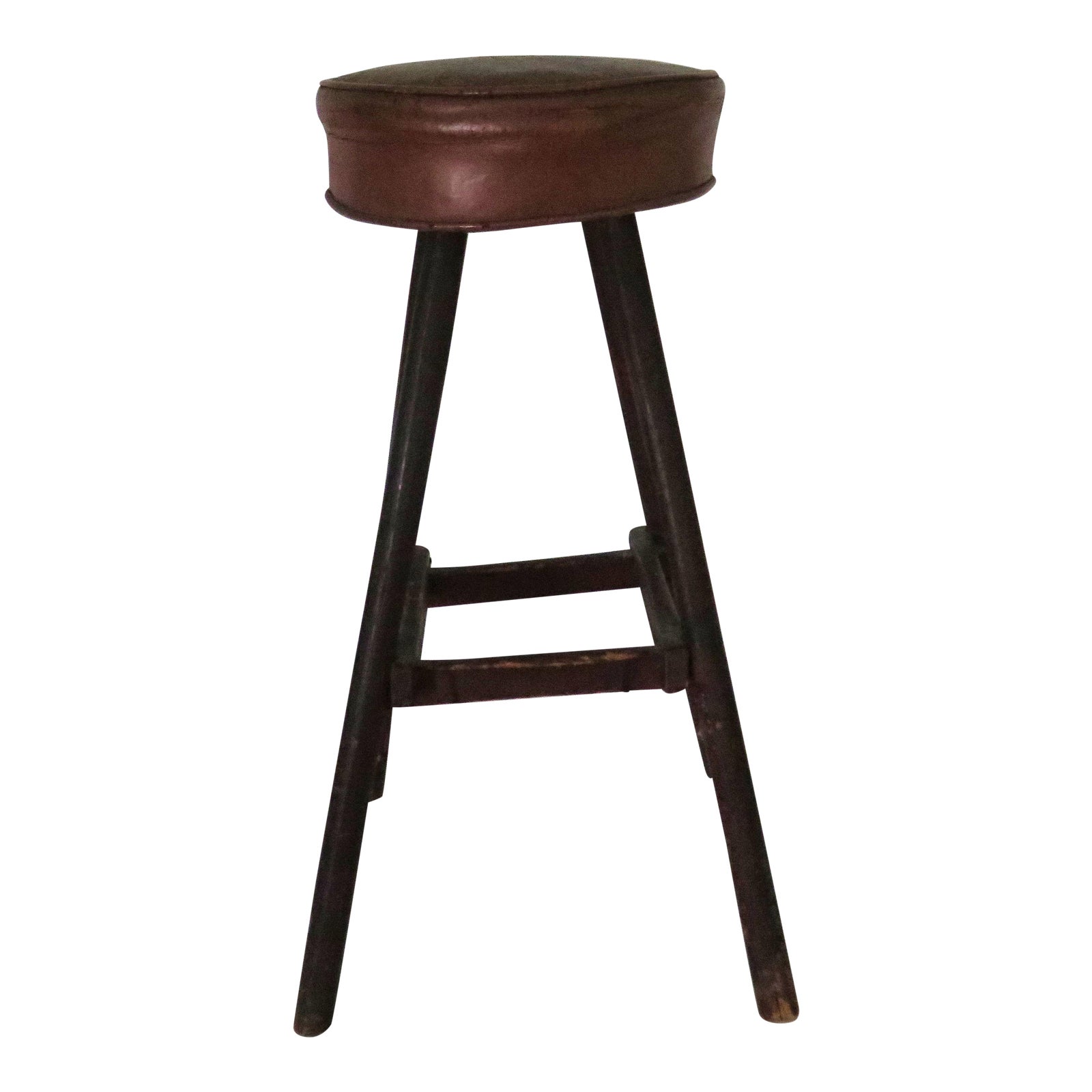 Vintage Brown Cobbler's Stool | Chairish