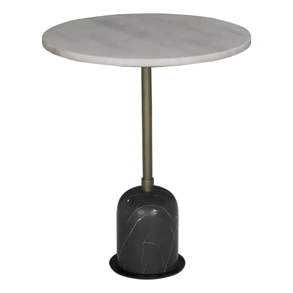 Shantu Side Table with Stone Top | Chairish