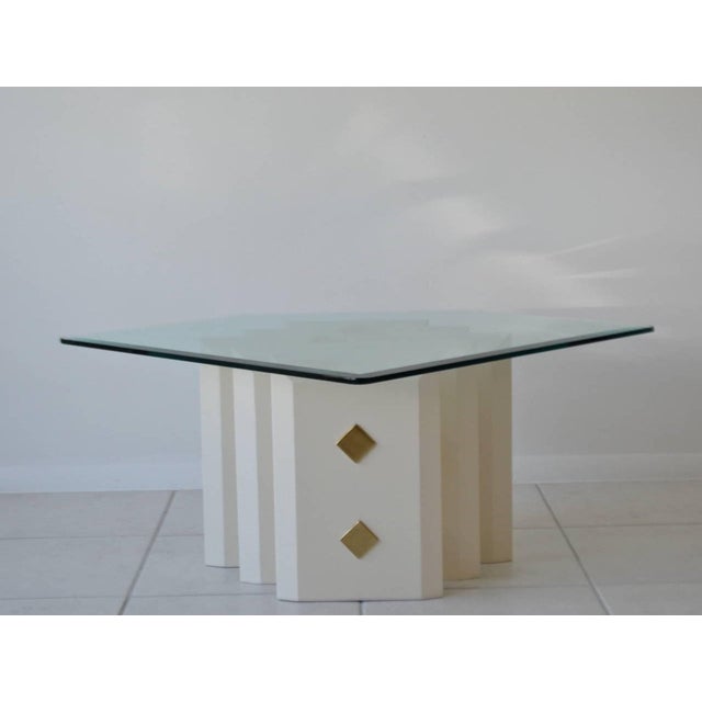 White Lacquered Side Tables - a Pair | Chairish